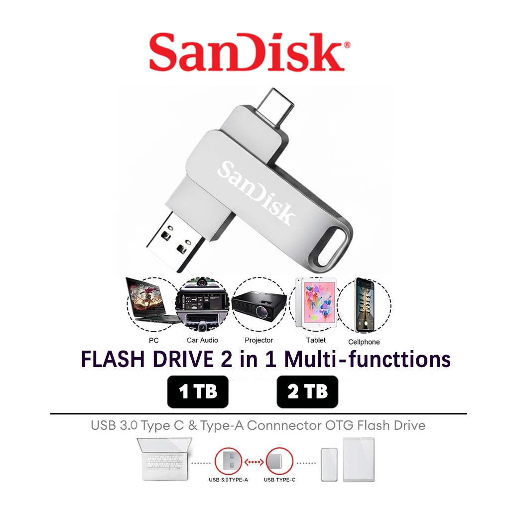 SanDisk Type-C 2 in 1 Mobile Phone Flash Drive Dual Drive Flash Memory ...