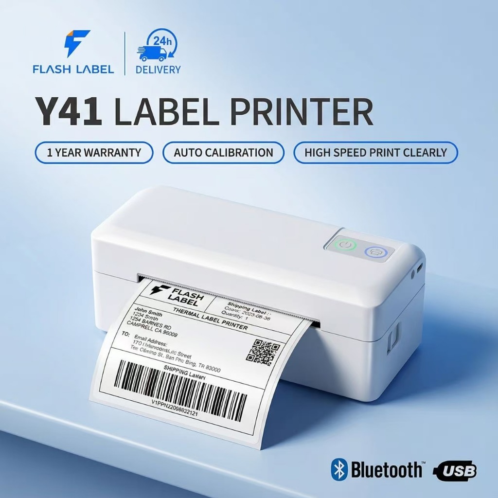 Flashlabel Y41 A6 Thermal Printer Bluetooth | Thermal Label Printer ...