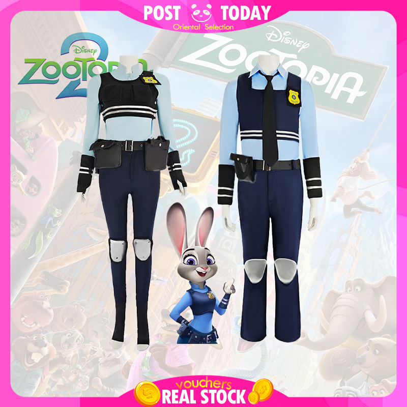 Zootopia 2 Judy Hopps Cosplay Costume - Rabbit Police Officer Design ...