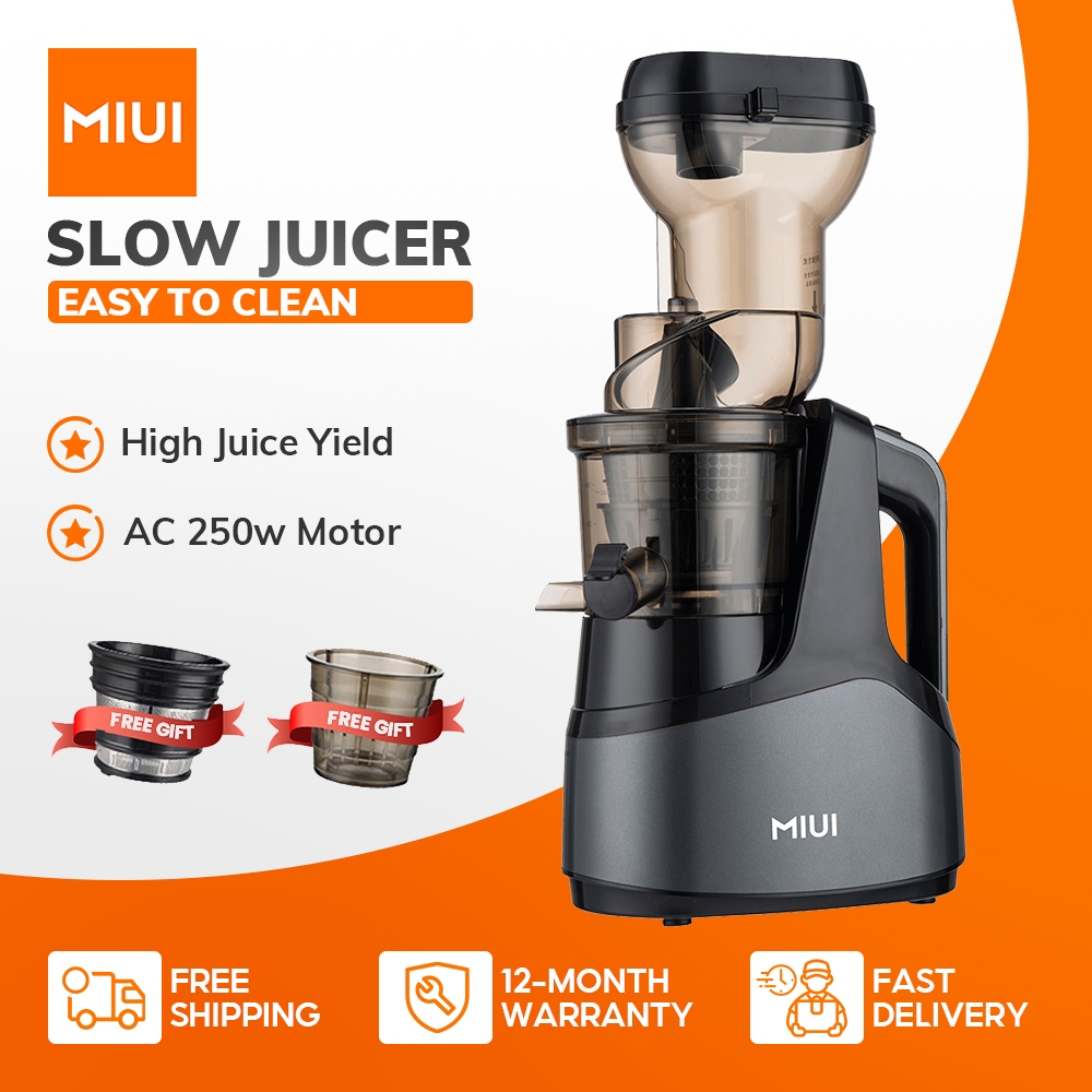 MIUI Slow Juicer 7-Stage Spiral Cold Press Patented Filterless ...