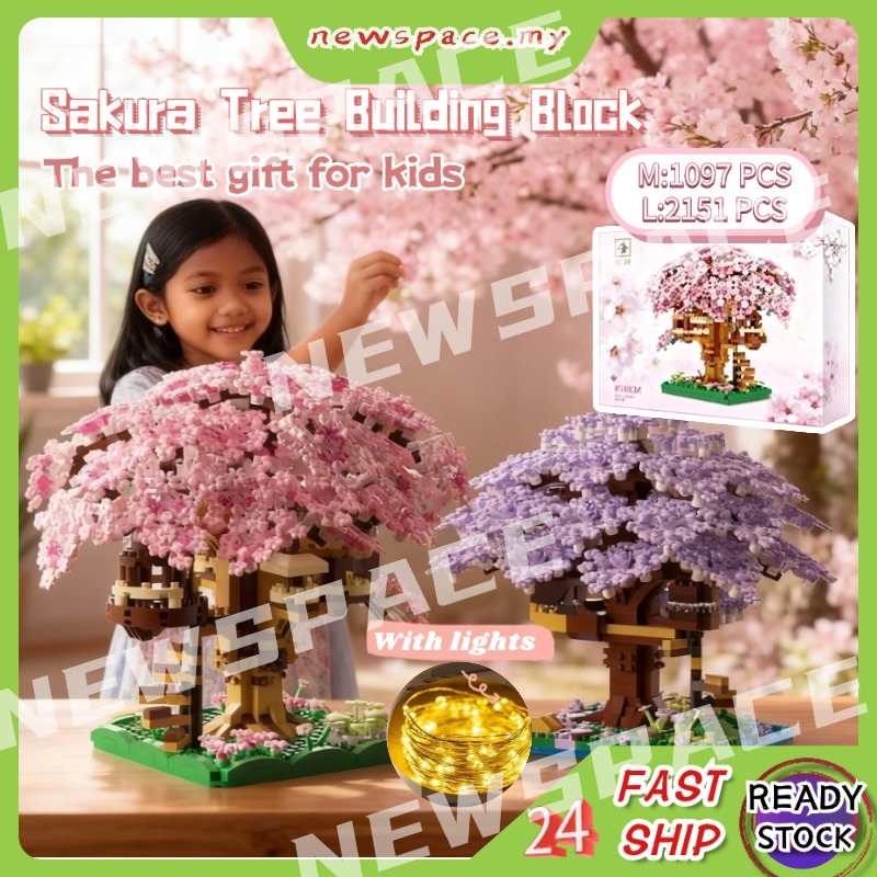 Sakura TreeHouse building blocks cherry blossom tree house assembly ...