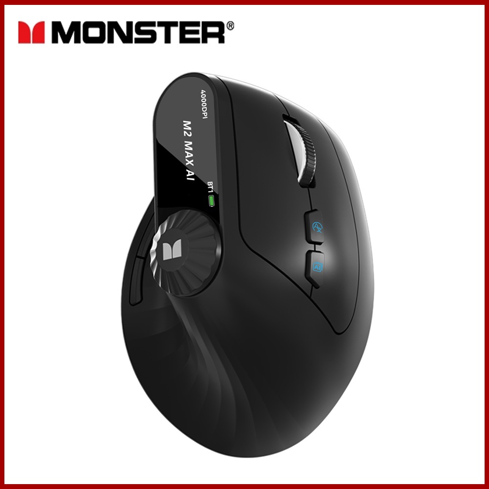 Monster M2MAX-AI Wireless Mouse Ergonomics AI Translation Voice Input ...