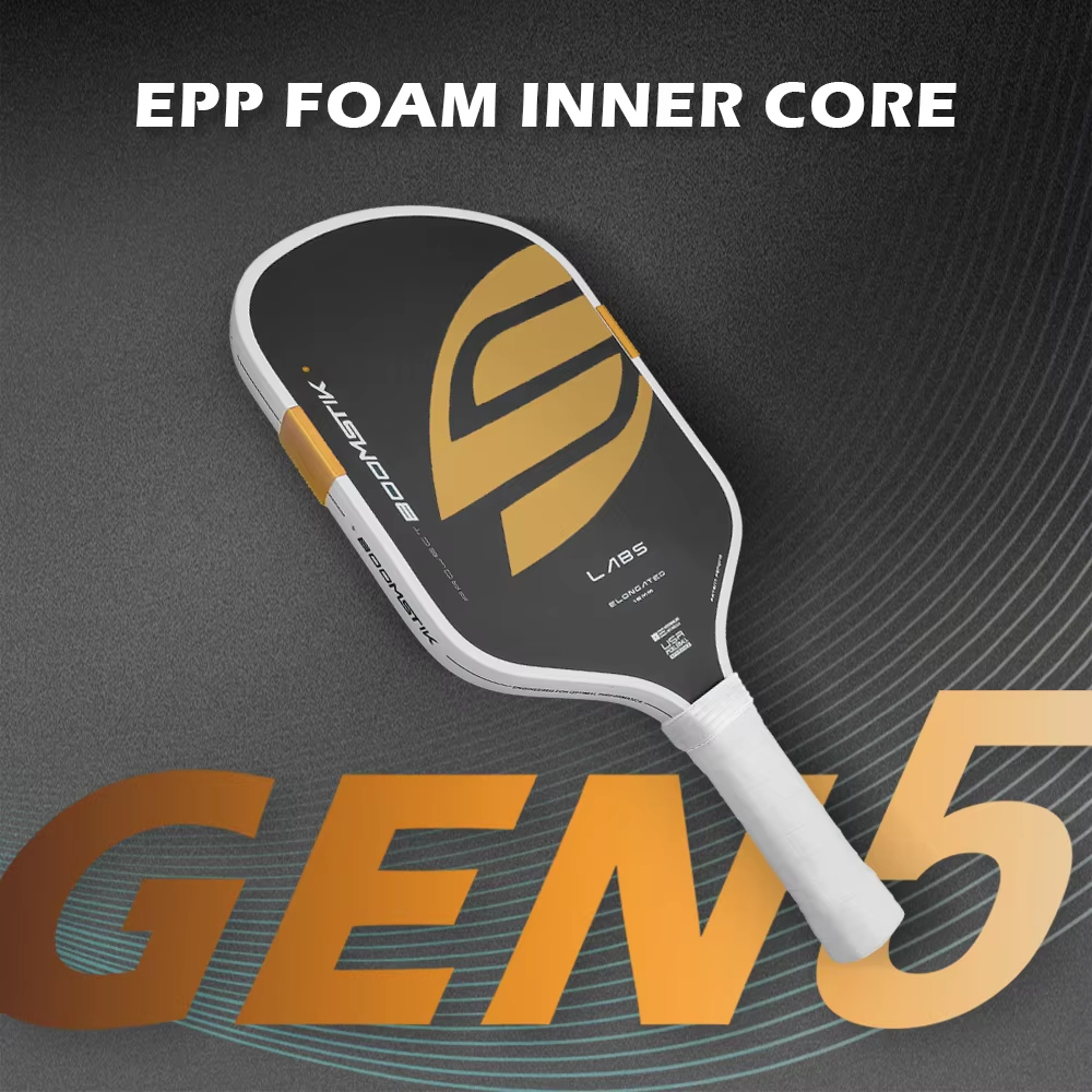 Yellow GEN5 BOOMSTIK Pickleball Paddle clone widebody Elongated EVA ...
