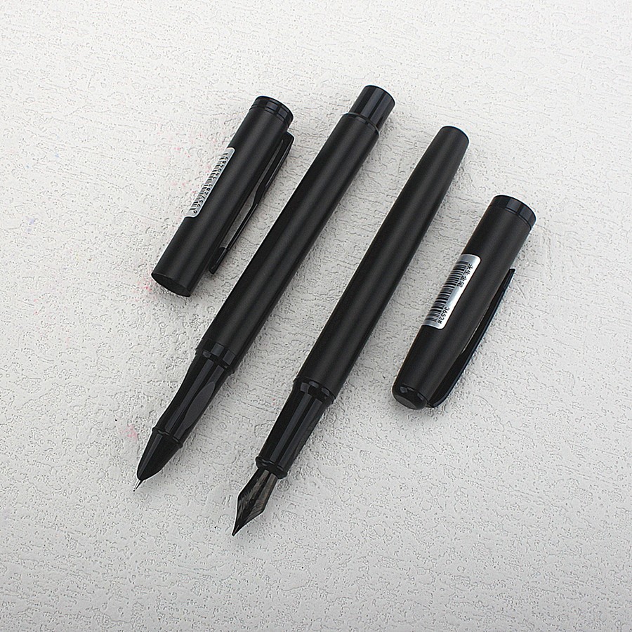 Metal adult office writing dark pointed pen 0.38mm student daily ...