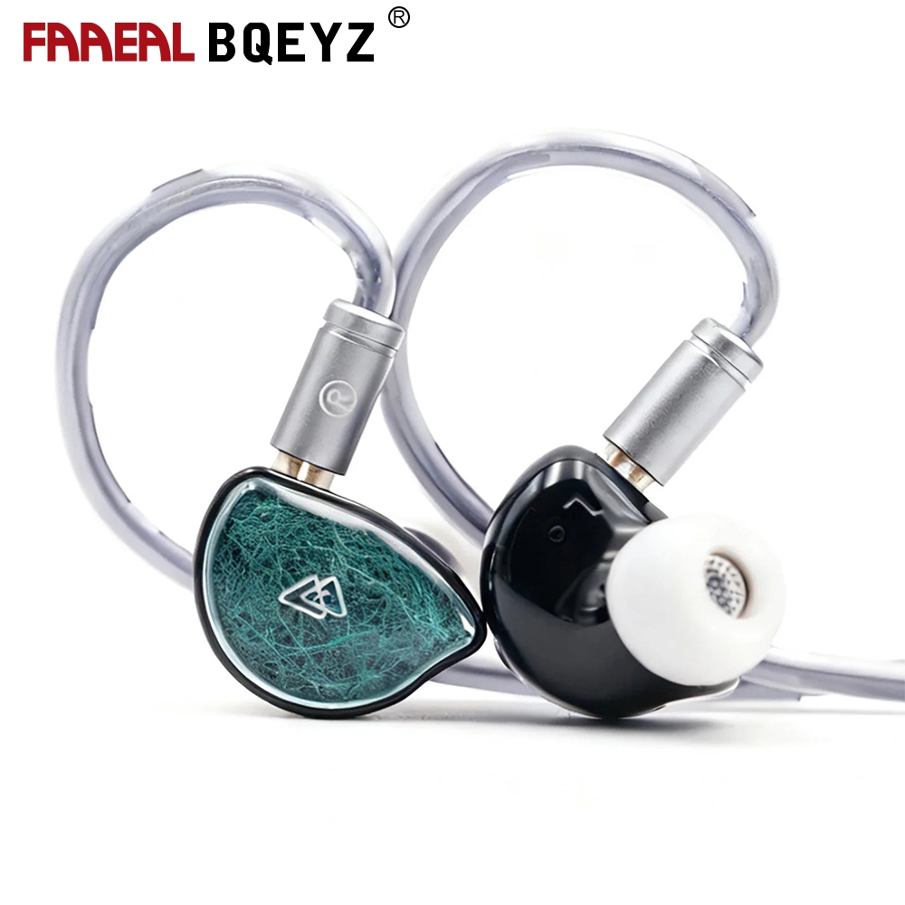 FAAEAL BQEYZ Ni Ceramic Composite Diaphragm In-Ear Headphones Bass HiFi ...