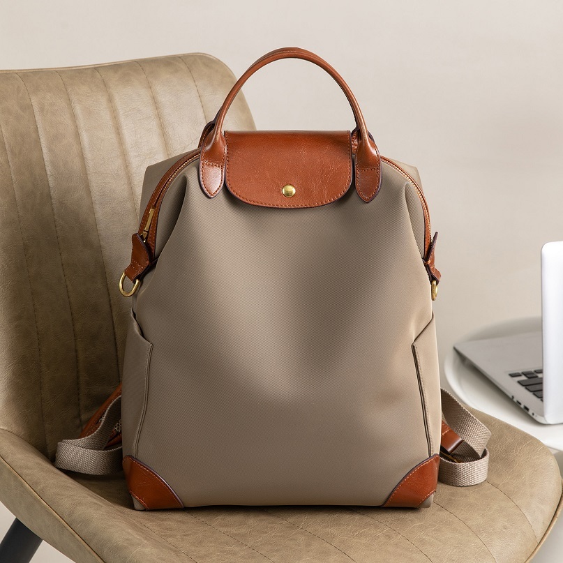 Nylon Women Laptop Backpacks Lightweight Girl's School Bag Fashion ...