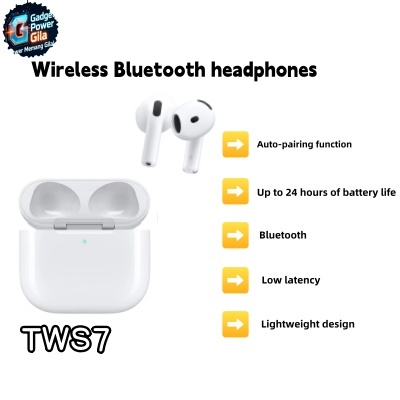Latest TWS 7 Bluetooth Earphones 2025 | AI Noise Cancellation & Crystal ...