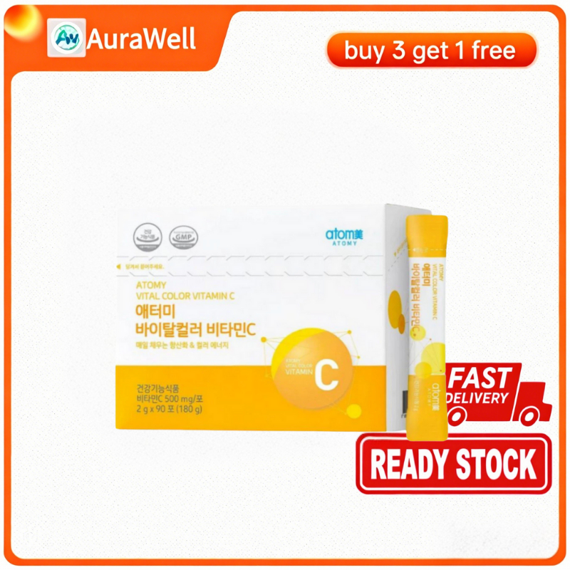 【Banglai official】 Atomy Color Food Vitamin C 500mg (2g x 90 sticks ...