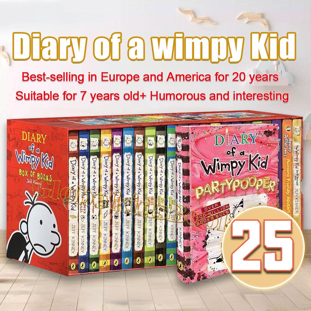 Diary of a Wimpy Kid 25 Books Collection | Complete Box Set | English ...