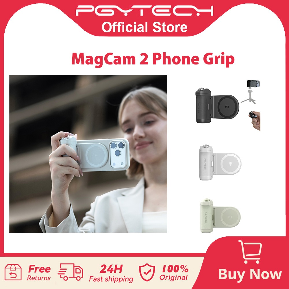 PGYTECH MagCam 2 Phone Grip --- 3-in-1 Wireless Charging Detachable ...