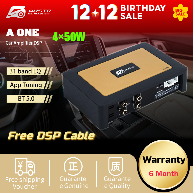 Dsp amplifier car amplifier dsp processor 4CH 31-band-EQ BT5.0 app ...