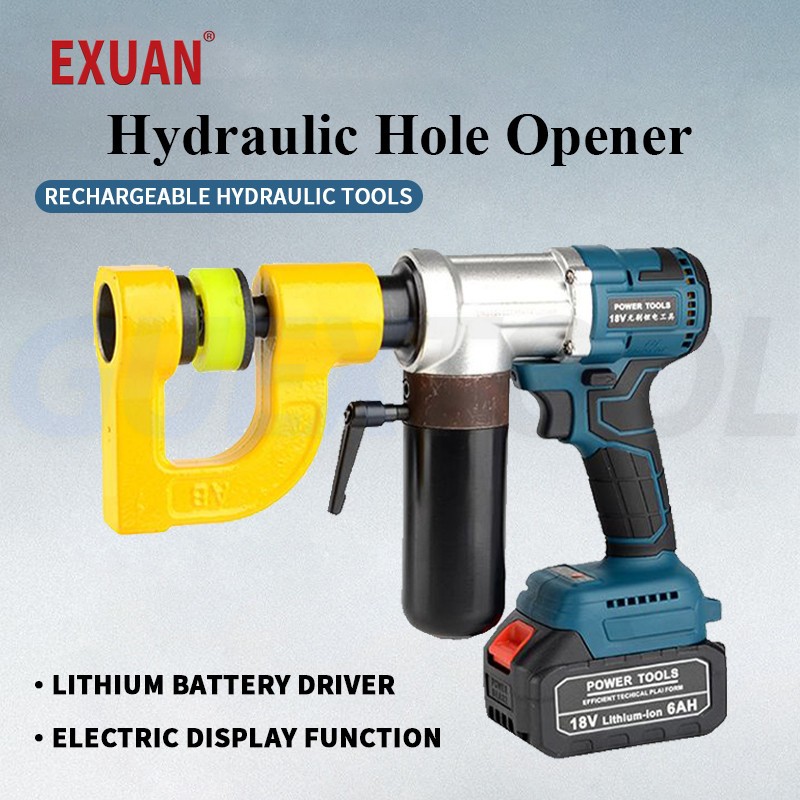 Rechargeable Lithium Battery Electric Hydraulic Punching Machine, Hole ...