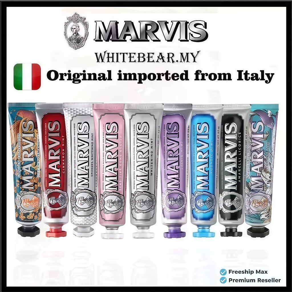 5.5【Marvis】 Toothpaste Whitening Cavity Prevention Italy Import 85ml ...