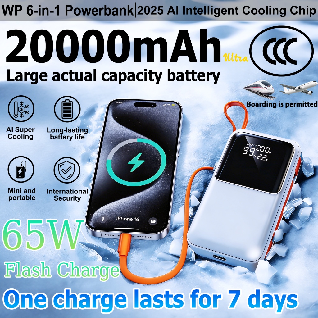 (3C Certified) WP 3C Powerbank 20000mah Fast Charging PN-891PD 45W ...