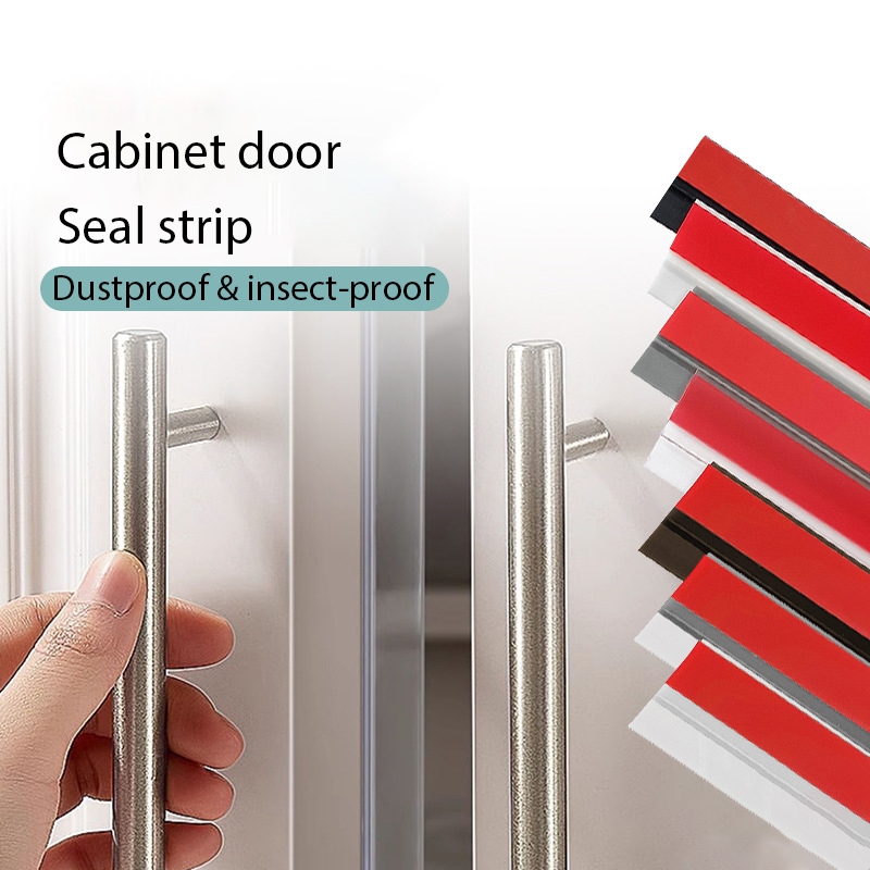 Wardrobe Cabinet Dustproof Seal Strip Double Door Gap Stopper Clear ...