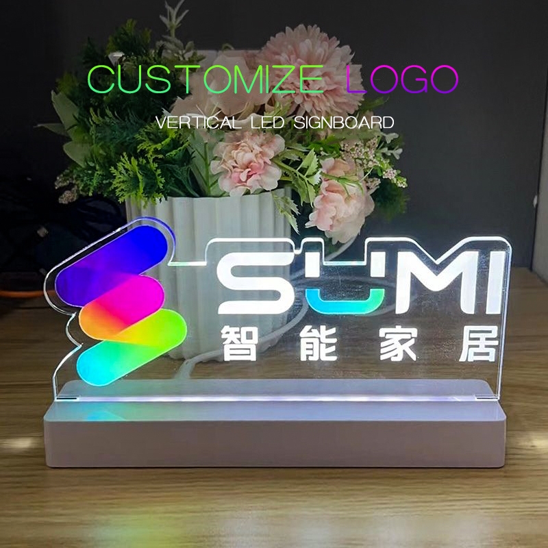 Desktop Vertical Advertising Display Board/Customized LED Luminous ...