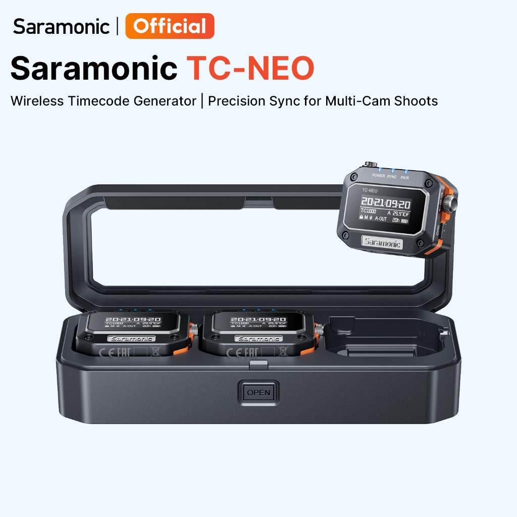Saramonic TC-NEO Wireless Timecode Generator Precision Sync Multi-Cam ...