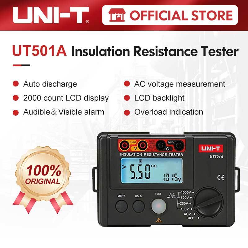 UNI-T UT501A 1000V Insulation Earth Ground Resistance Meter Auto Range ...