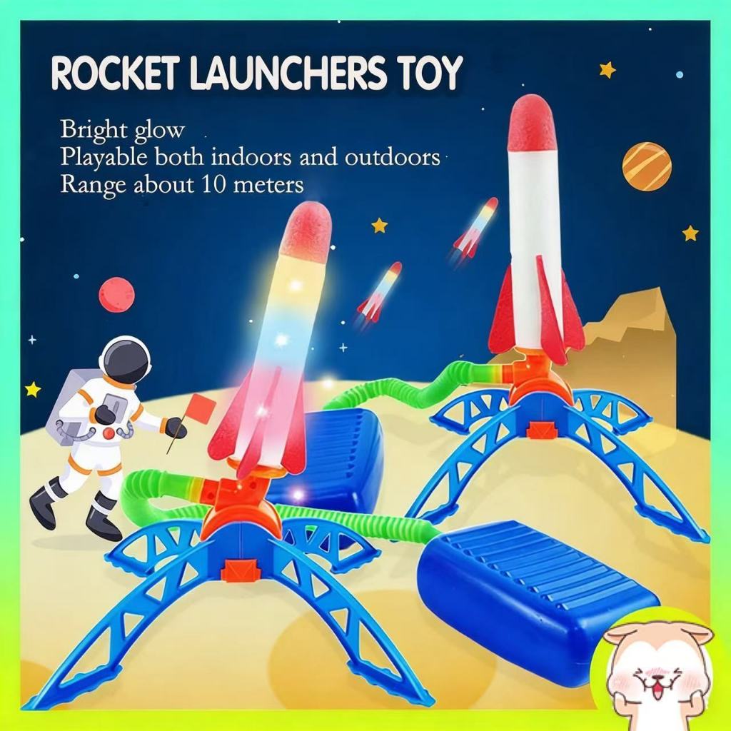 Rocket Toys For Kid Air Rocket Foot Pump Launcher Toys Outdoor Sport ...