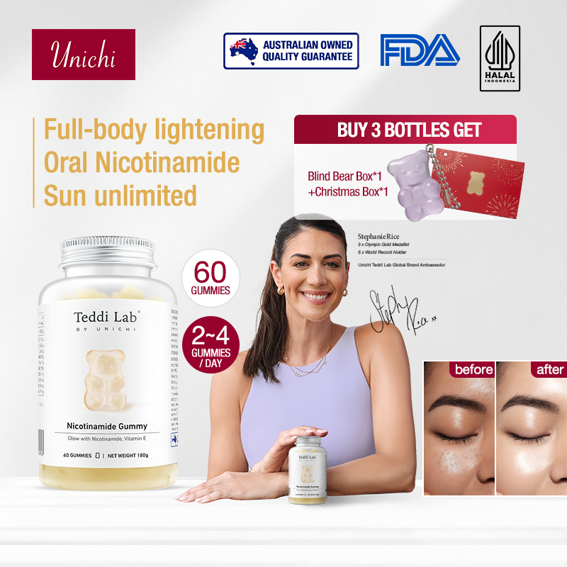 【Official】Unichi Nicotinamide Skin Nourishing Teddi Lab Gummy(60 ...