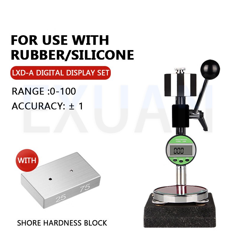 Handheld Digital Shore Hardness Tester PVC Rubber Foam Hardness Tester ...