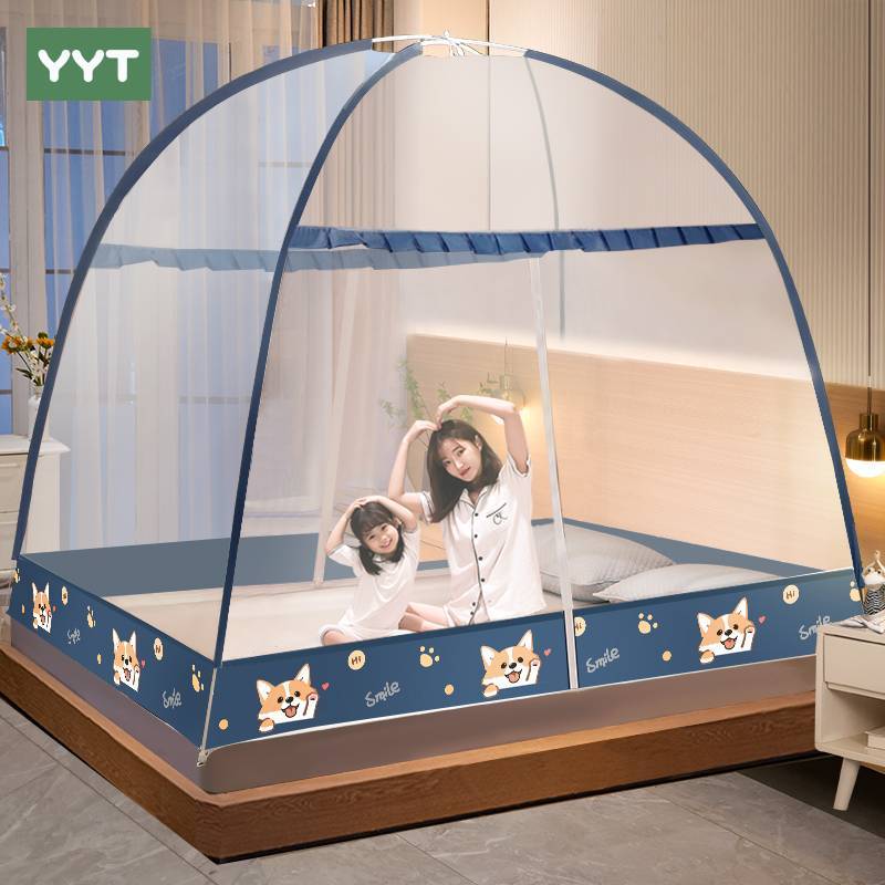 YYT Kelambu Nyamuk Queen Size, Kelambu Lipat Portable untuk Katil ...
