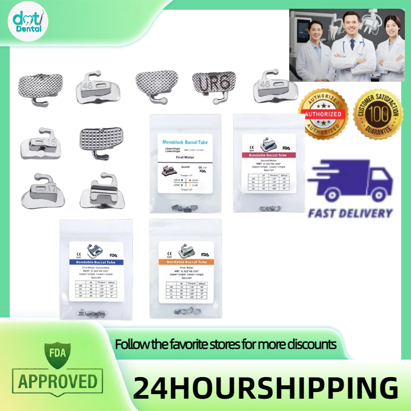 4pcs/pack 1st/2nd Roth/MBT/Edgewise Buccal Tube Bondable Non ...