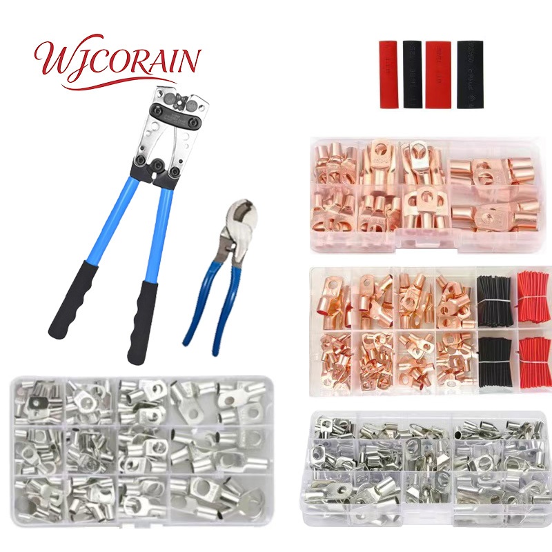 60-240PCS Red Copper SC6-25 Wire Lug Connector Ring Connectors Bare ...