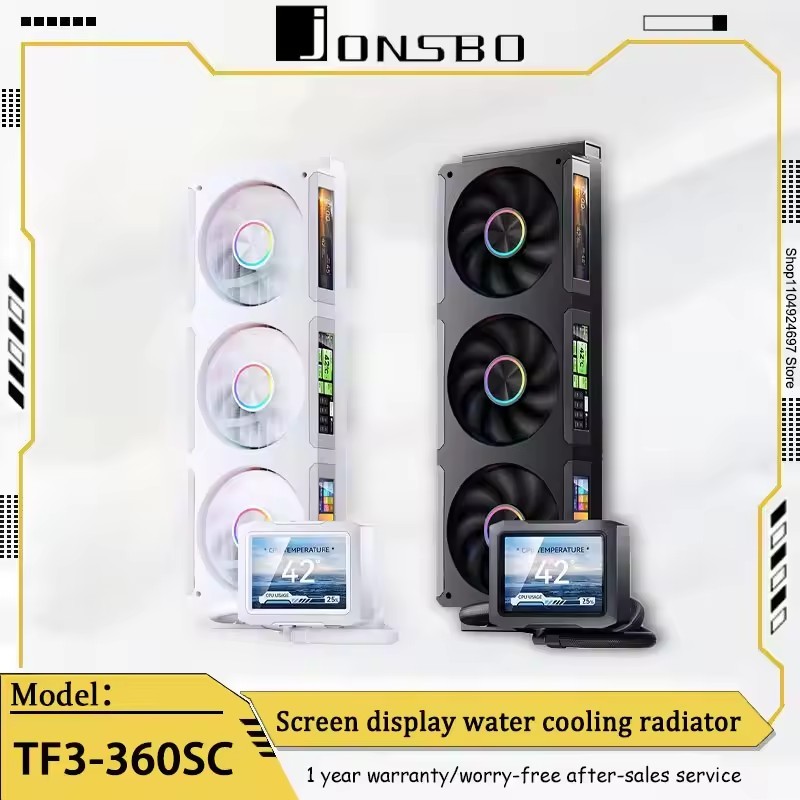 JONSBO TF3-360SC Screen Display CPU Water Cooling Radiator Overclocking ...