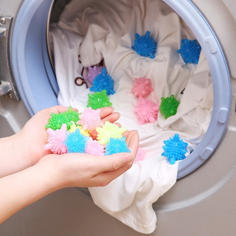 10 PCS Magic Washing Machine Laundry Ball Decontamination Anti-winding ...