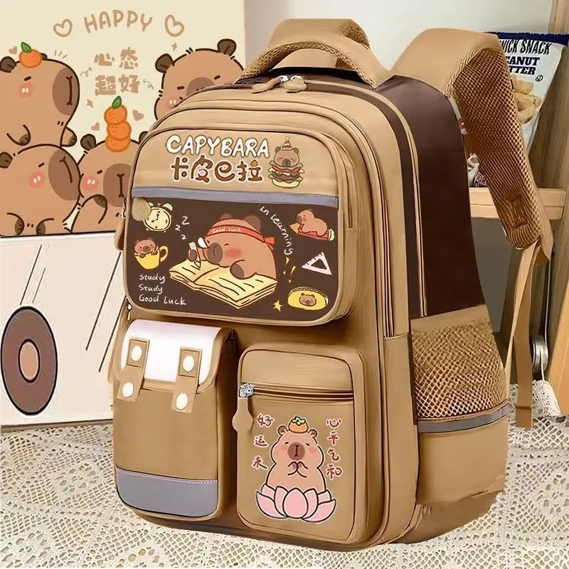 Kapibara Schoolbag Girls Cute Capybara Backpack Students Dedicated Must ...