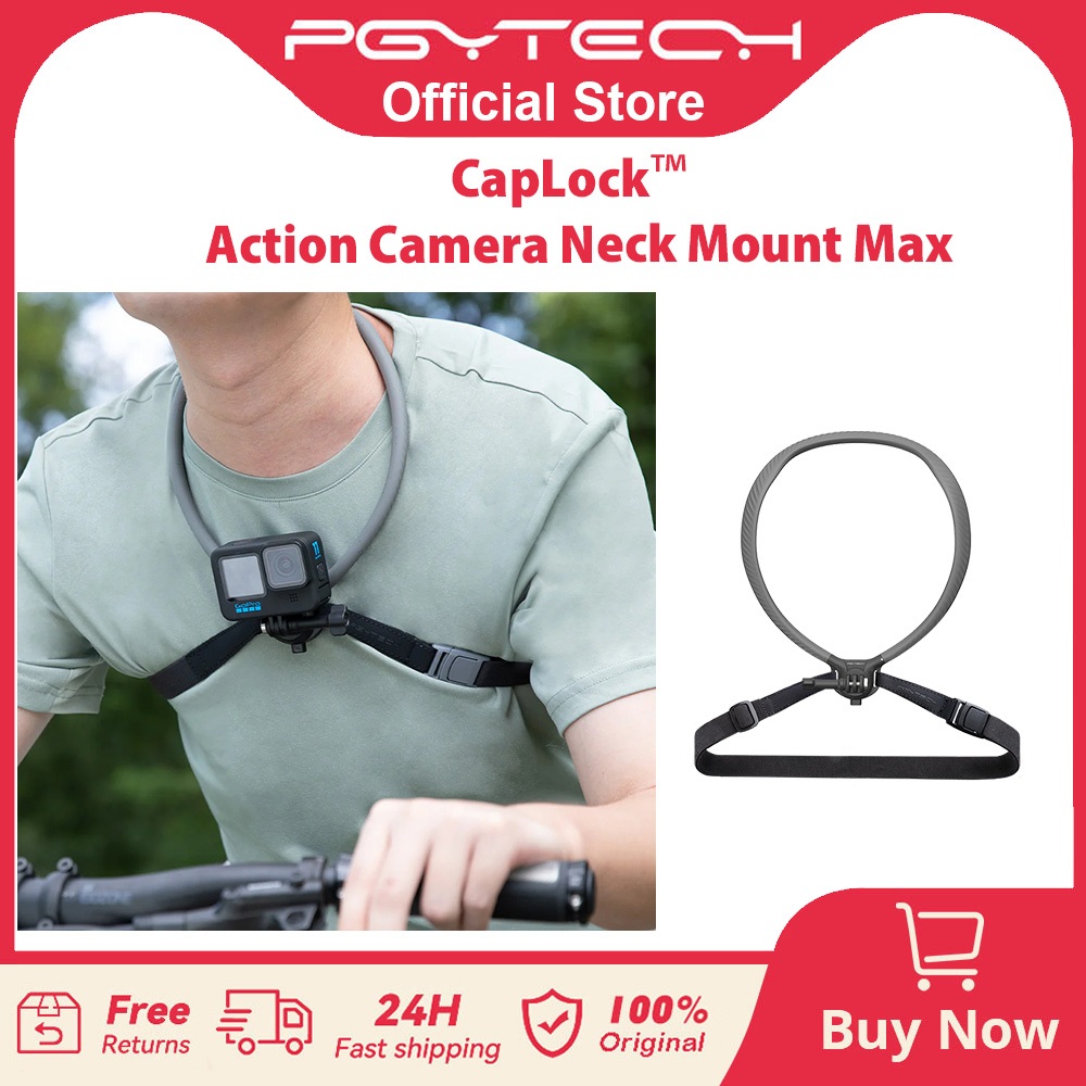 PGYTECH CapLock™ Action Camera Neck Mount Max - Extended Edition POV ...
