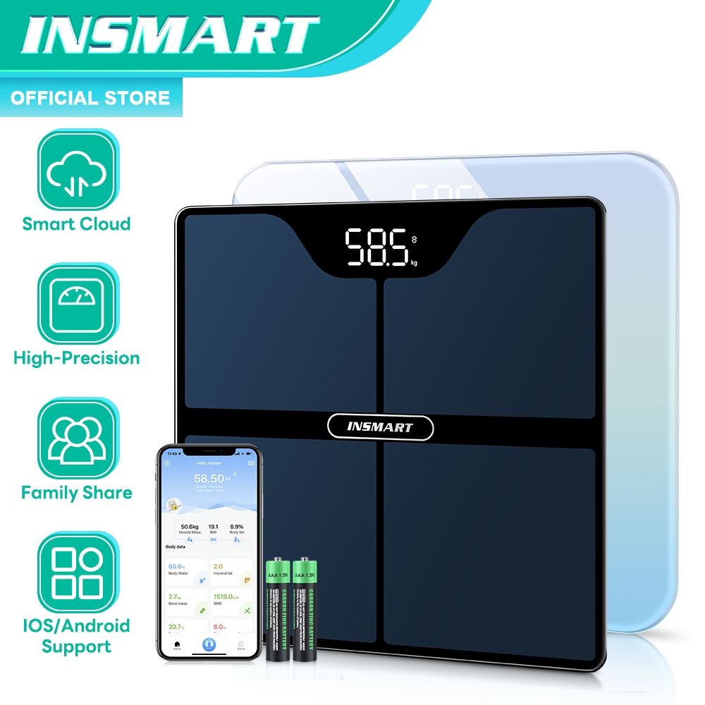 INSMART Bluetooth health weight scale for precise measurement ...
