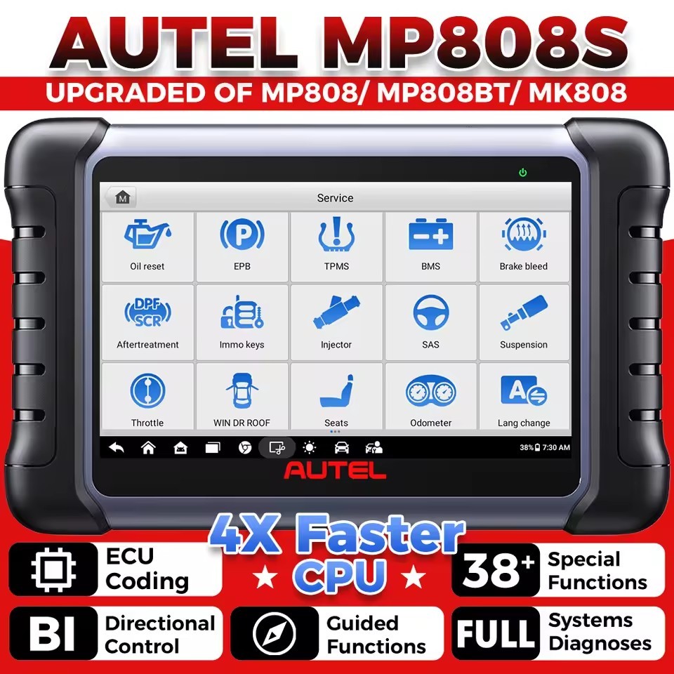 Autel MaxiPRO MP808S Diagnostic Tools Bi-directional Scan OBD2 ...