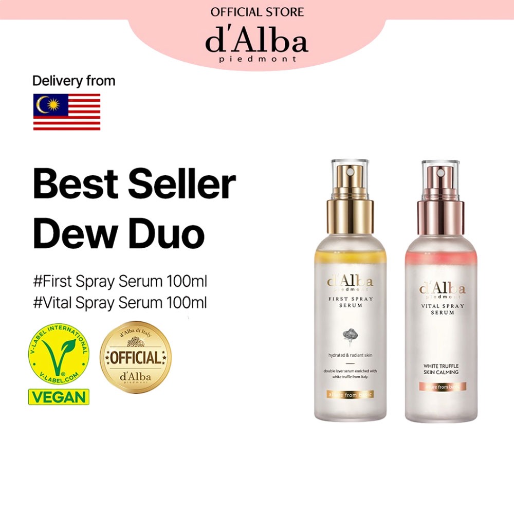 d'Alba First Spray Serum 100ml & d'Alba Vital Spray Serum 100ml Set Duo ...