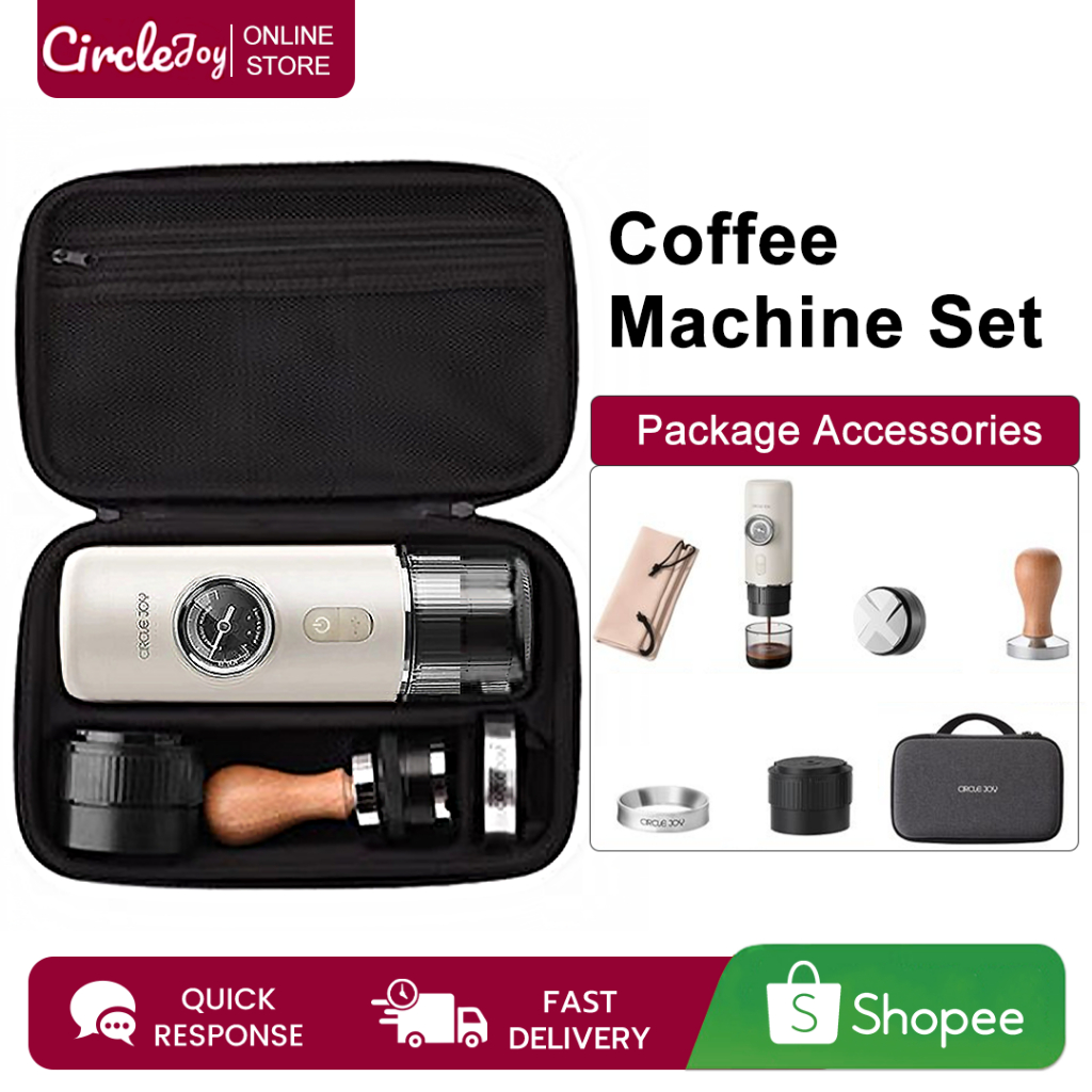 Circle Joy Portable Espresso Machine Set (6 Pieces) for Home & Car ...