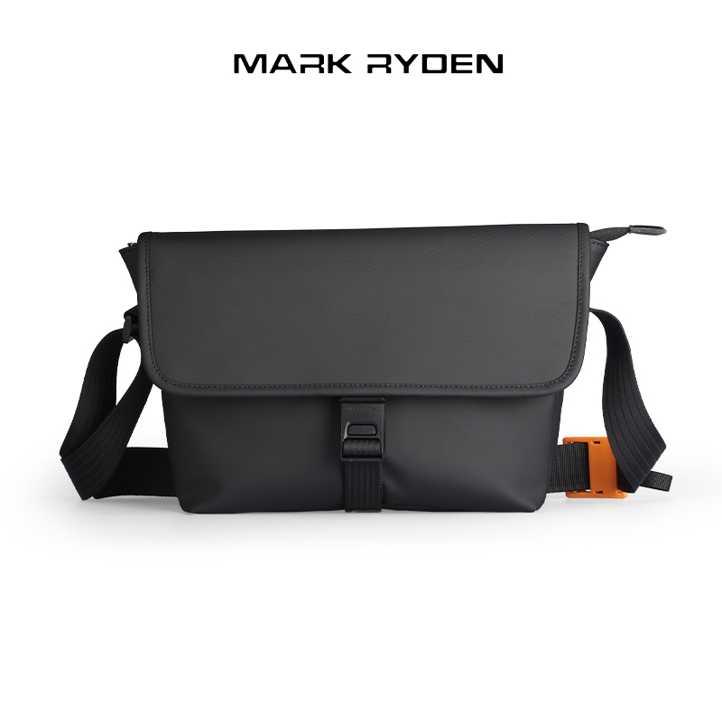 Mark Ryden Men's Messenger Bag Splash Proof Black Sling Bag Casual ...