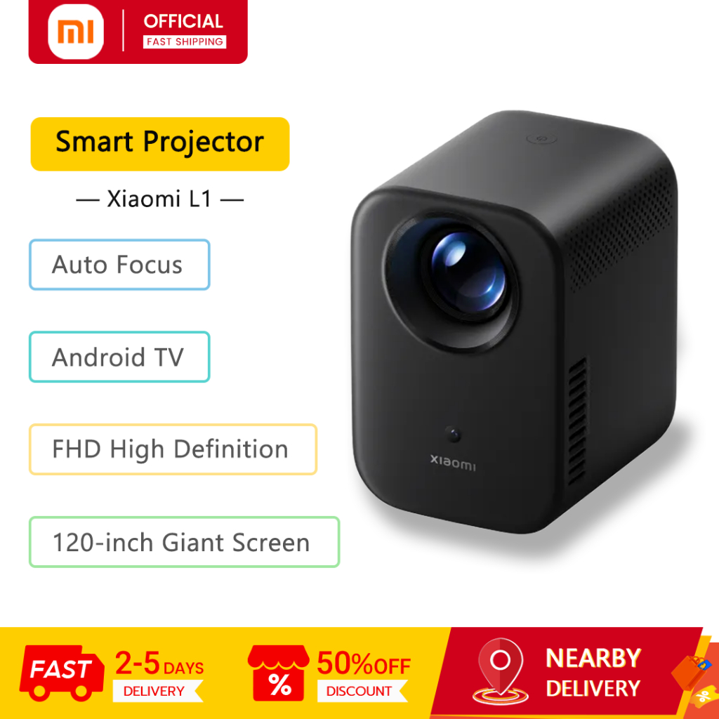 Xiaomi Smart Projector L1, FHD High Definition, 120-inch Giant Screen ...