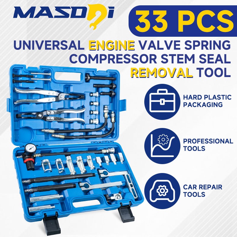 Masdsi 27PCS/33pcs Engine Valve Spring Compressor Stem Seal Removal ...