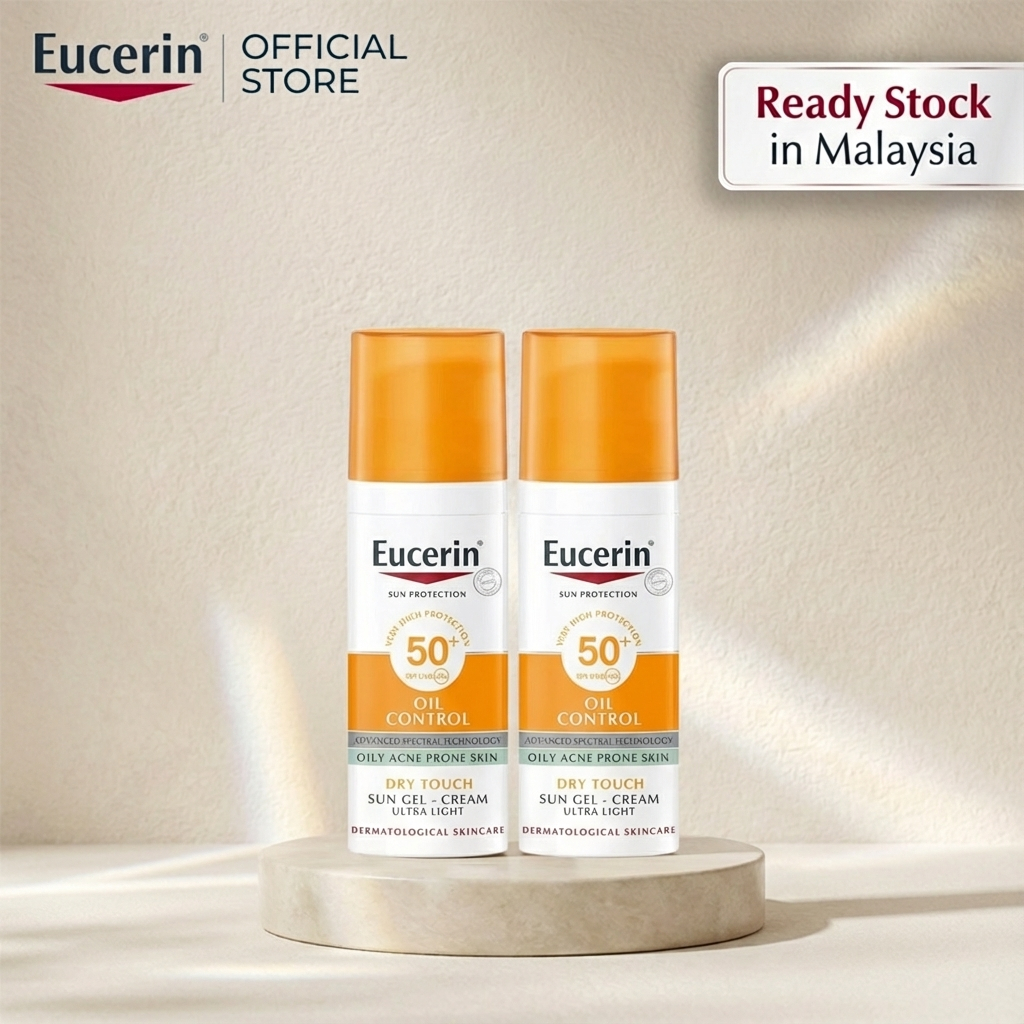 Eucerin Sun Dry Touch Oil Control SPF50+ 50ml x 2 | Sunscreen | Acne ...
