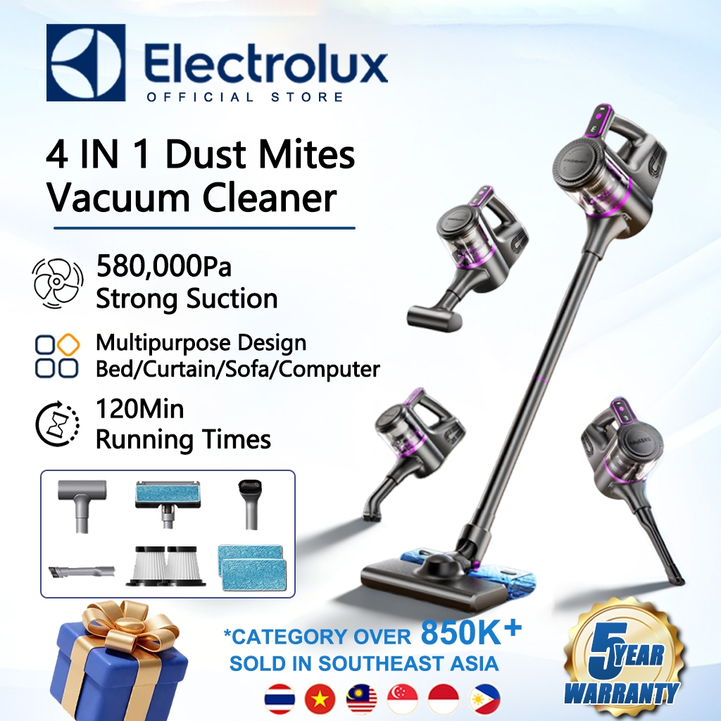 Electrolux 4-in-1 Cordless Vacuum Cleaner 580000Pa Cyclone Power System ...