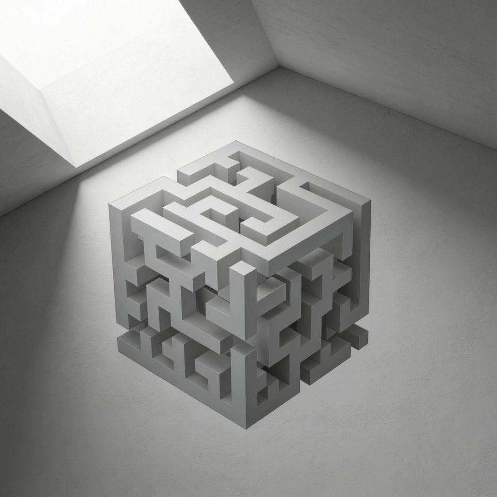 Impossible Corners Wall art 3D illusion corner wall sticker | Shopee ...