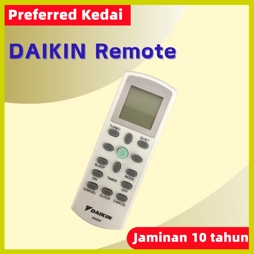 DAIKIN Aircond/ Aircon/ Air Conditioner Remote Control | Shopee Malaysia