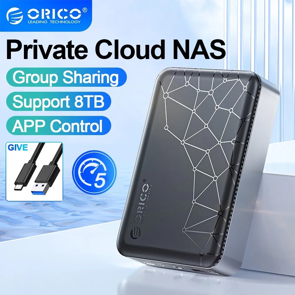 ORICO NAS Storage 2.5 Inch HDD Hard Drive Enclosure Network Box With ...