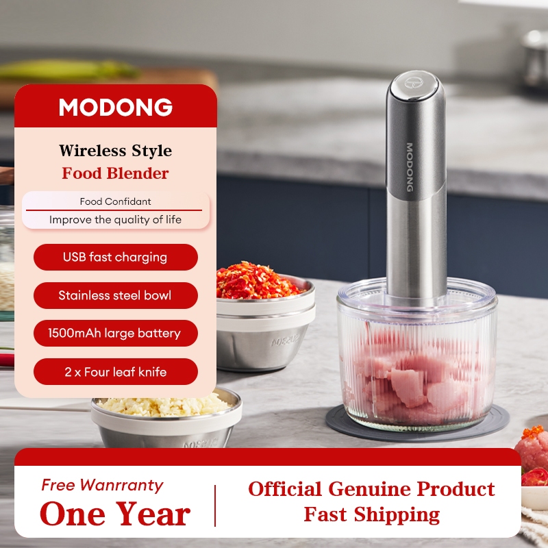 MODONG 1000ML Cordless Portable Food Blender with 1500mAh Large Battery ...