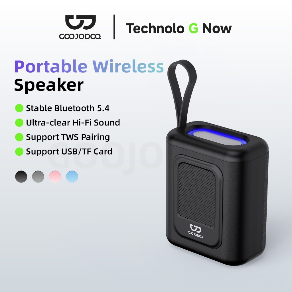 GOOJODOQ Mini Speaker Bluetooth handheld speaker With RGB Lighting ...