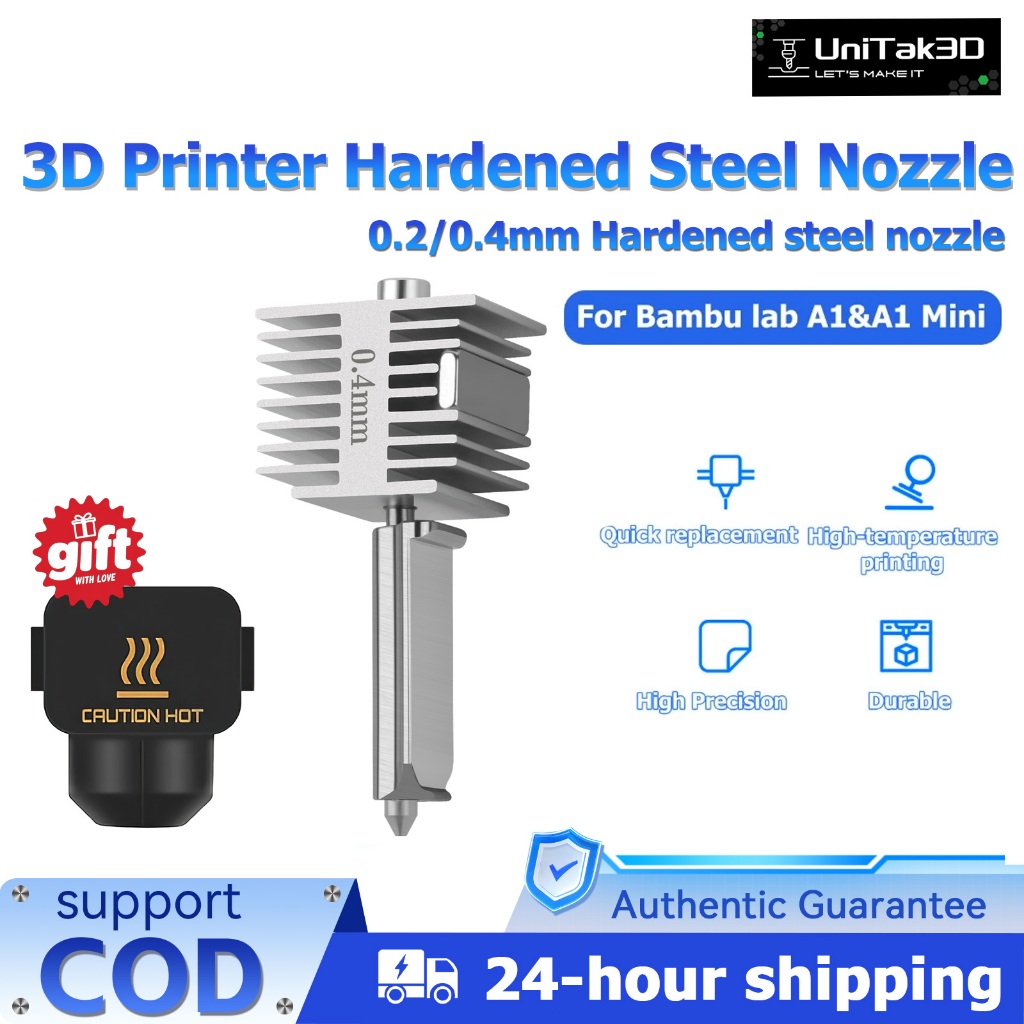 3D Printer Hotend Replacement for Bambu Lab A1/A1 Mini Hardened Steel ...