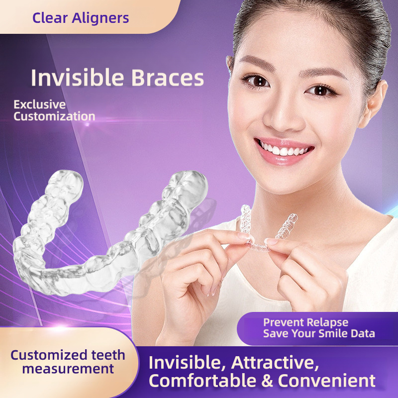 Invisible Braces Orthodontic Corrector Retainer Fixed Teeth Night Anti ...