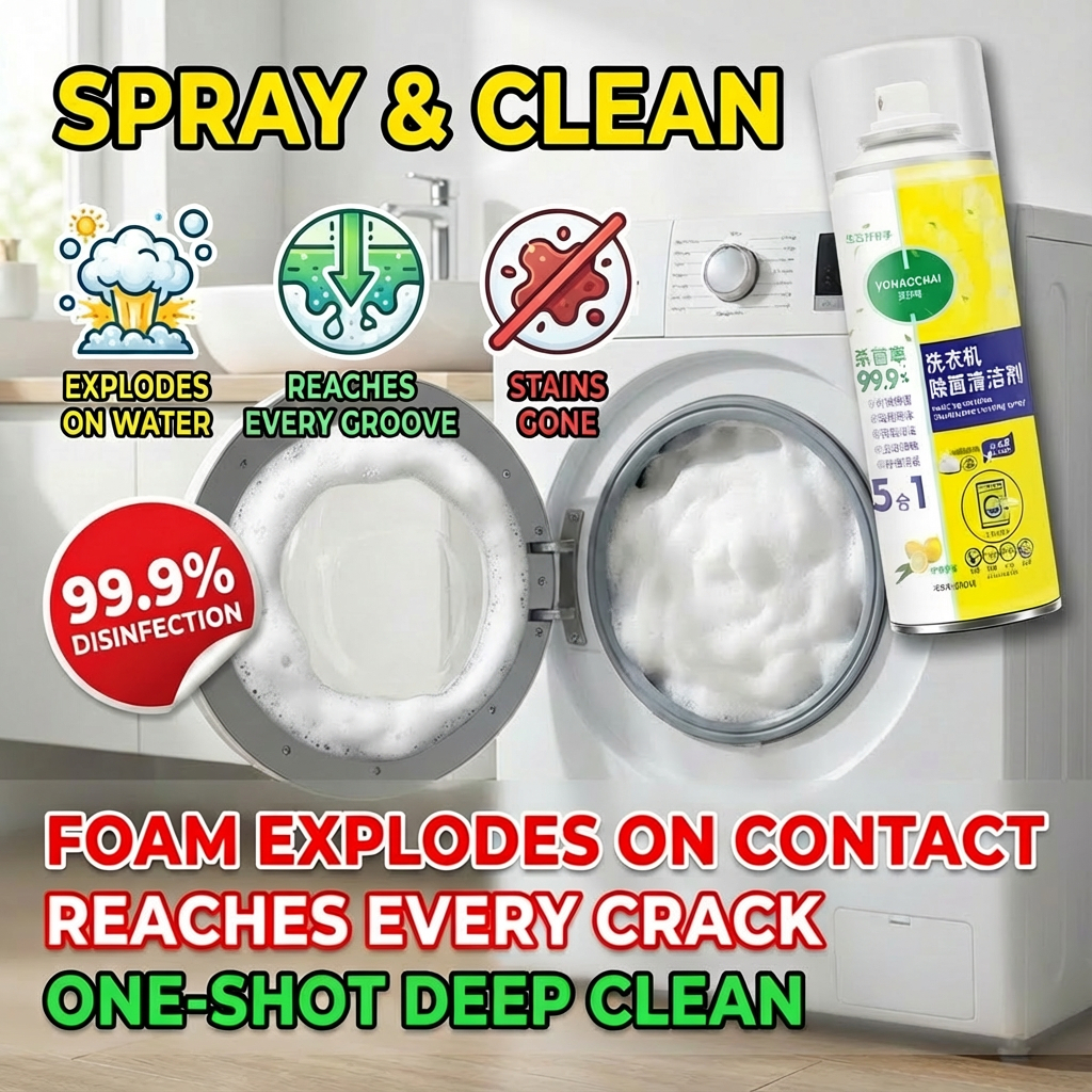 Foam Penetrates,Residue-Free ioo Washing machine tub cleaner Wash drum ...