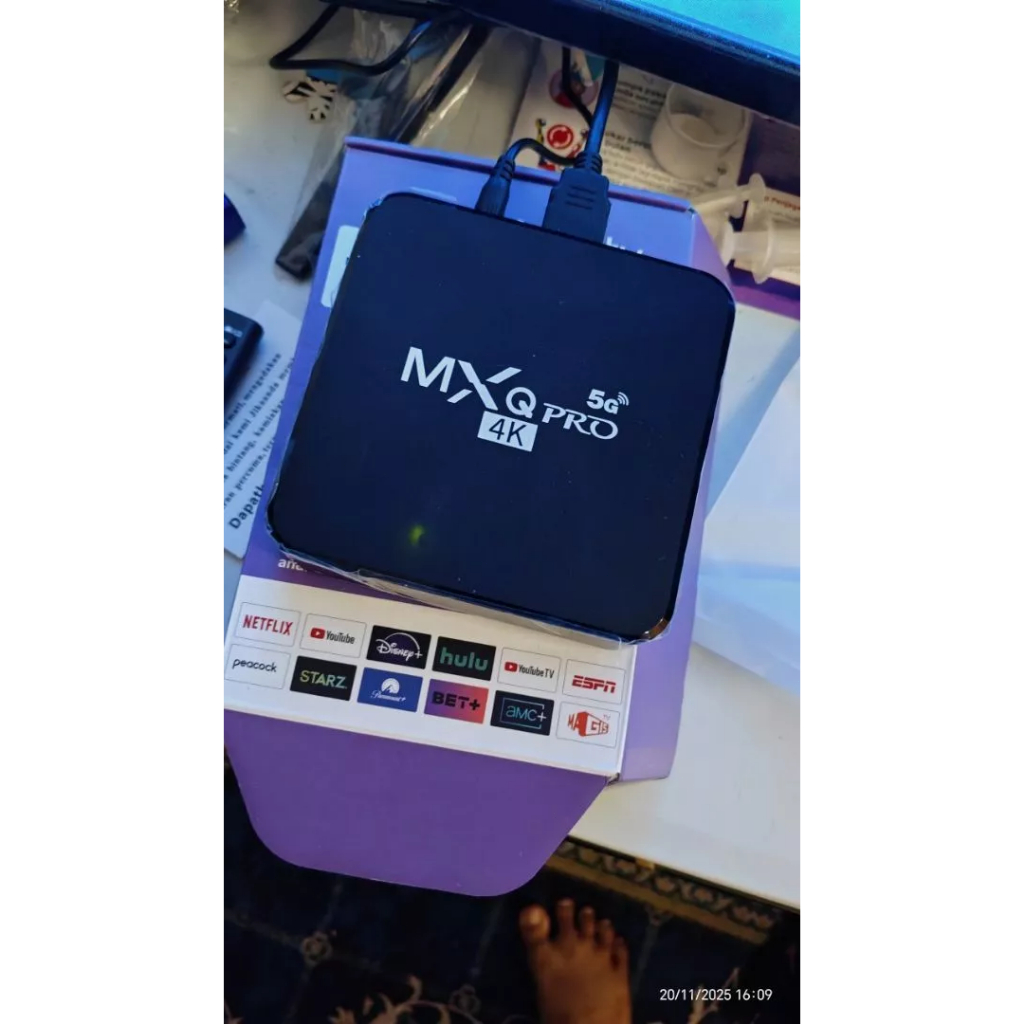 Smart MXQ Box HD 2.4/5GHz 4K Android TV Box WIFI Quad Core Media Player ...